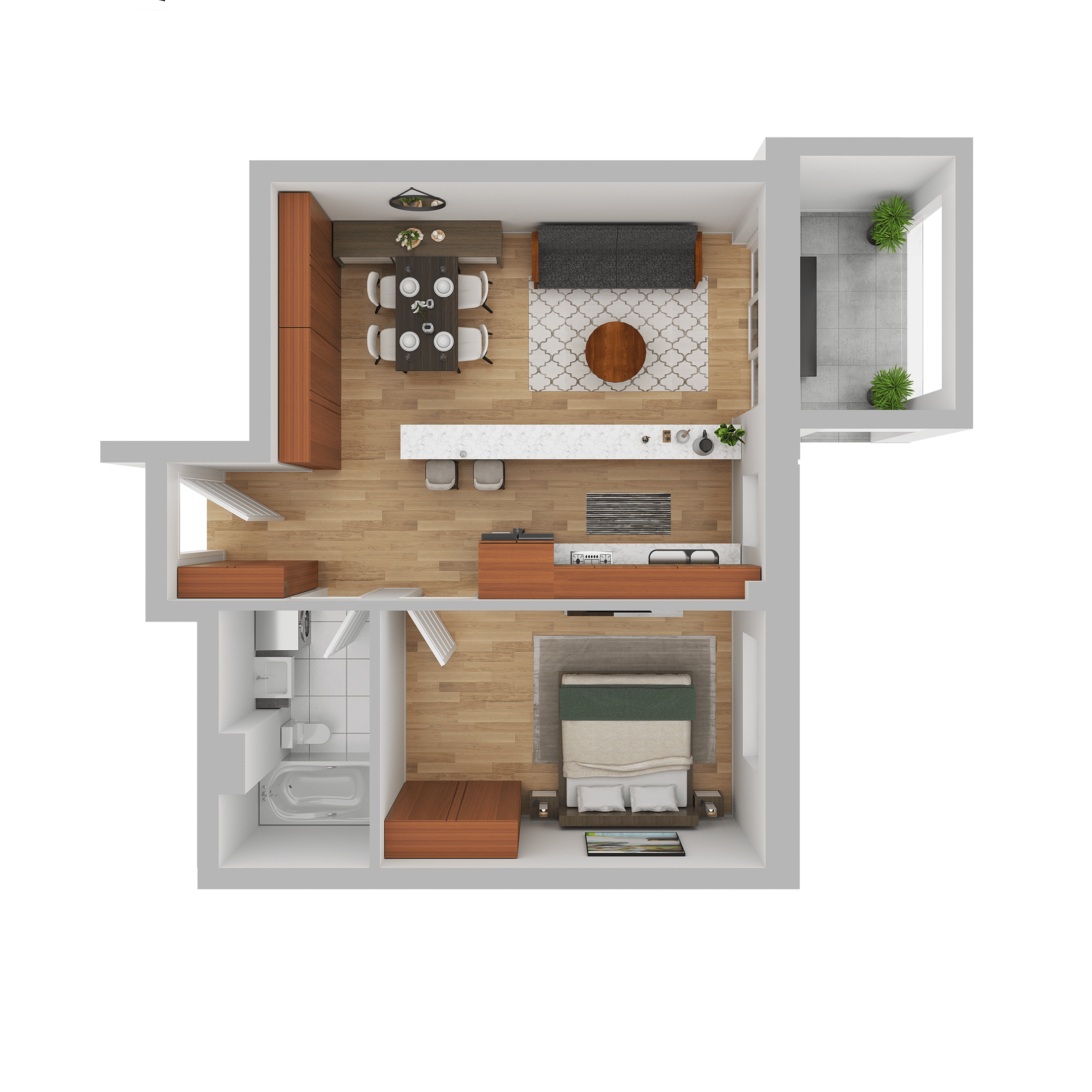 Apartament finisat - 2 camere - Scala Sopor