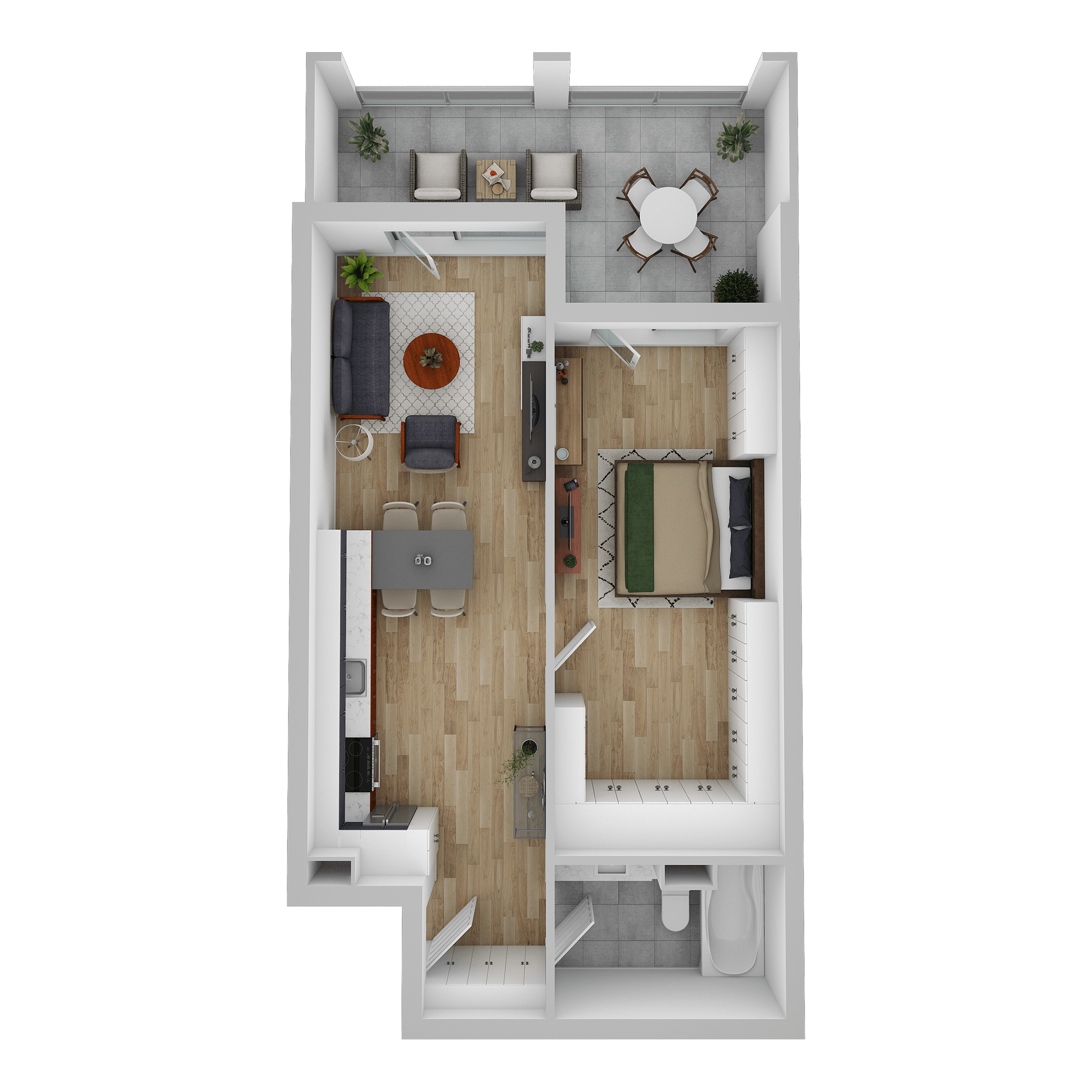 Apartament finisat - 2 camere - Scala Sopor