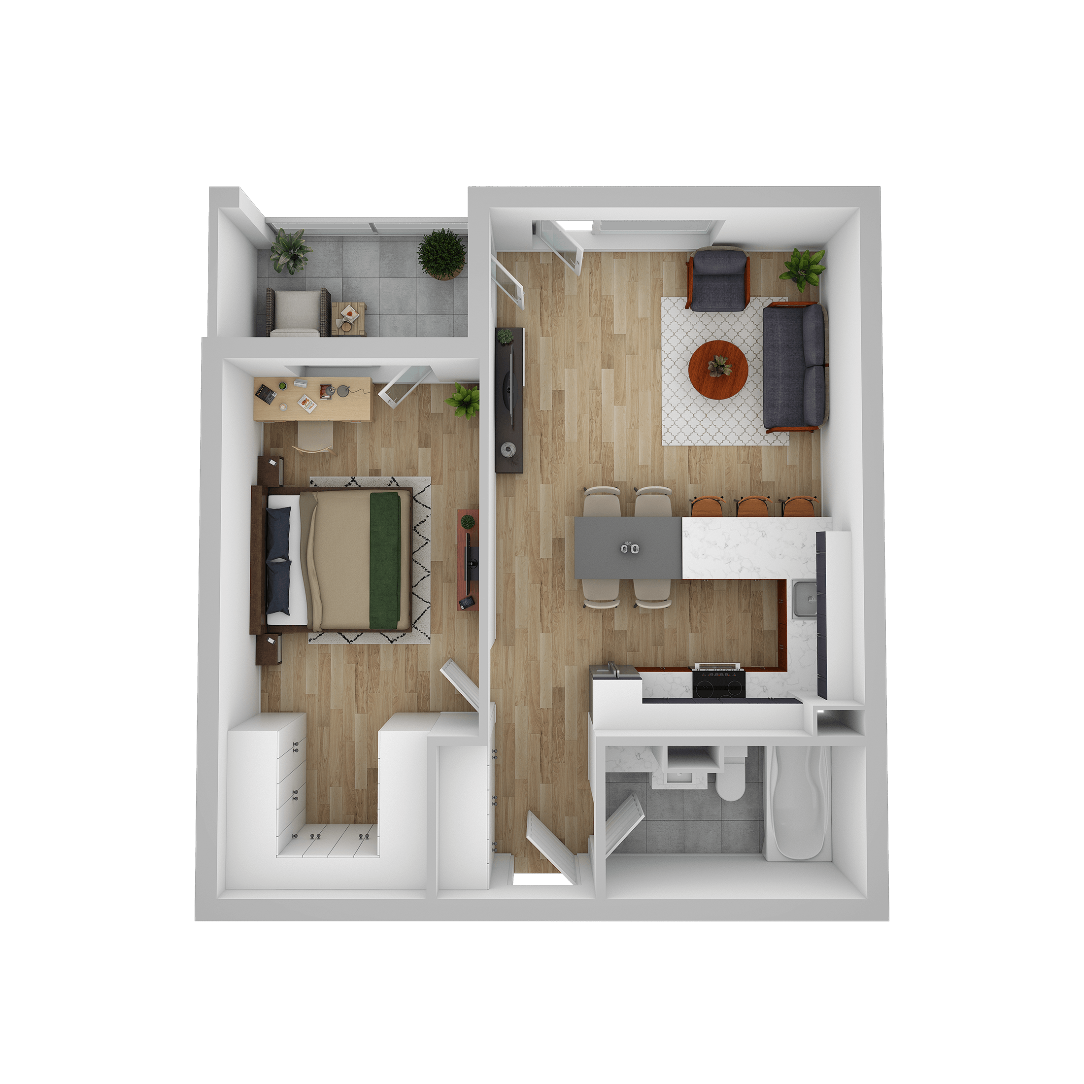 Apartament finisat - 2 camere - Scala Sopor