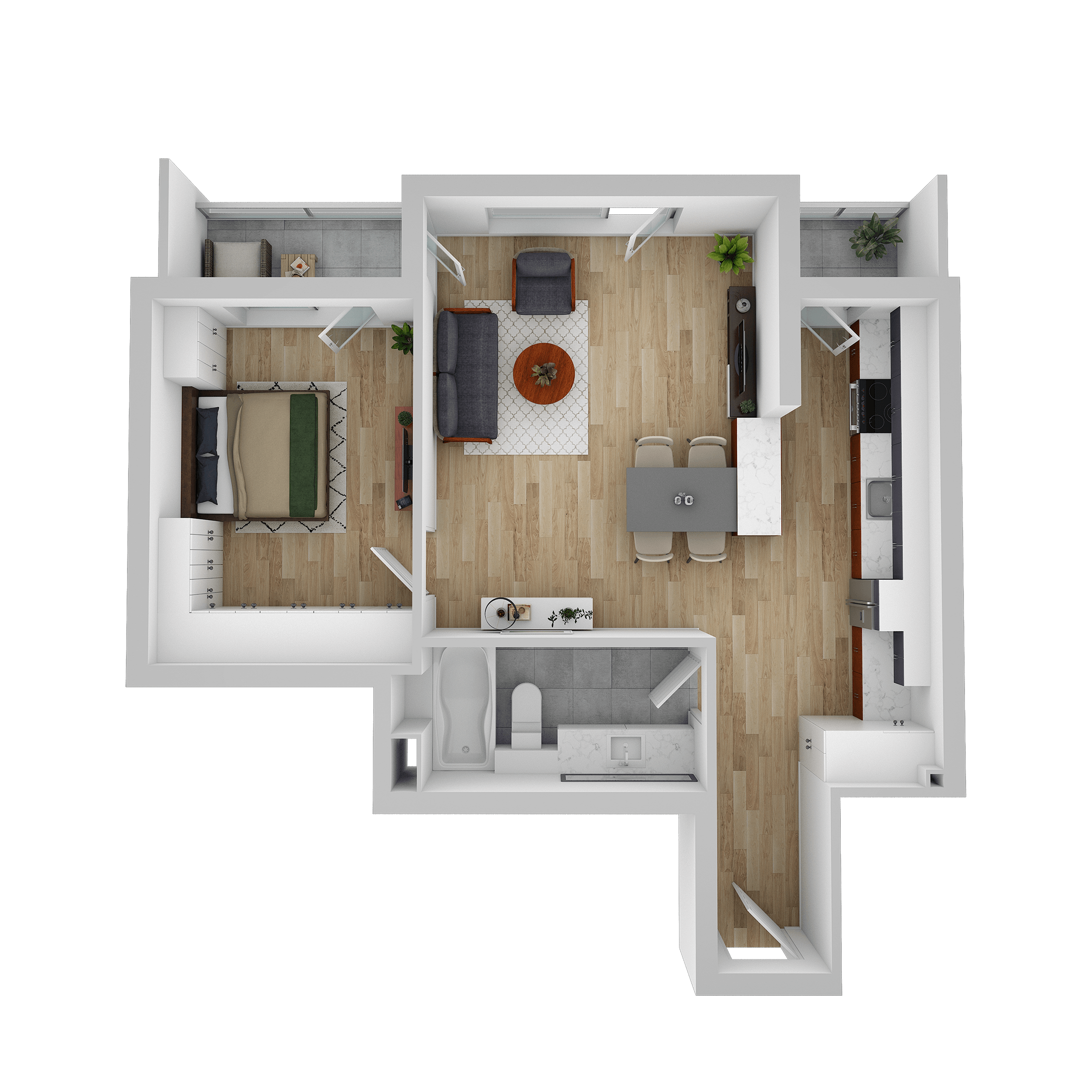 Apartament finisat - 2 camere - Scala Sopor