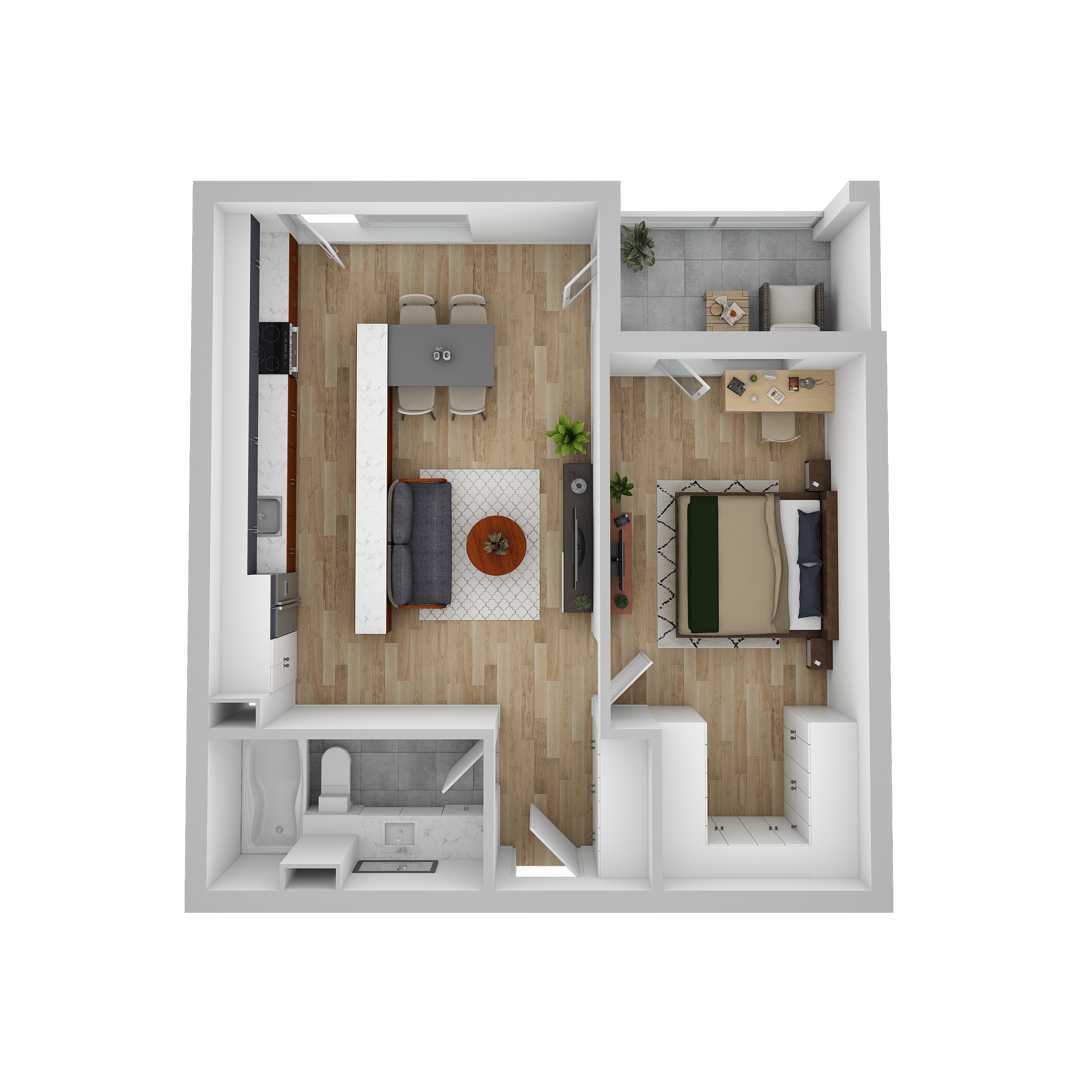 Apartament finisat - 2 camere - Scala Sopor