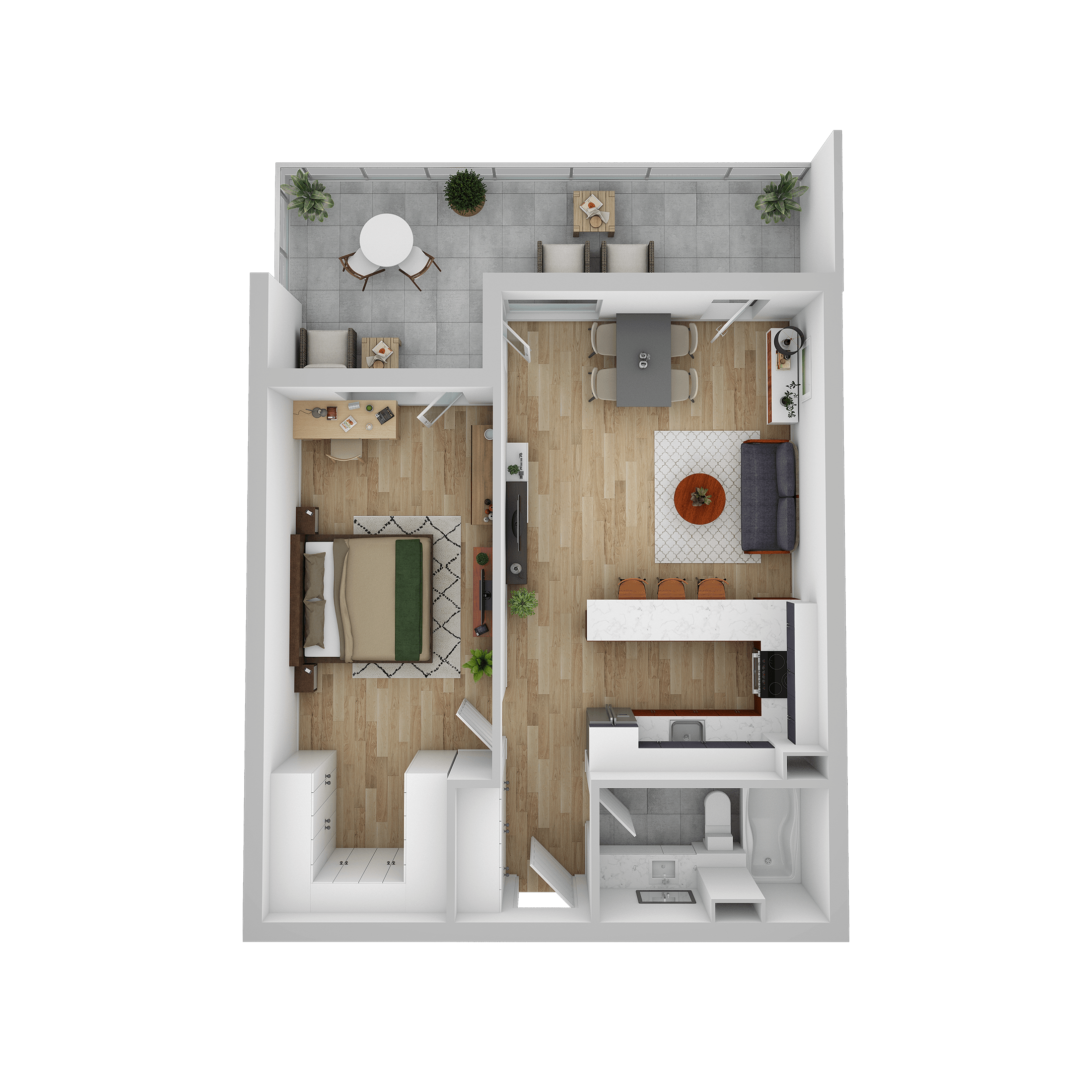 Apartament finisat - 2 camere - Scala Sopor