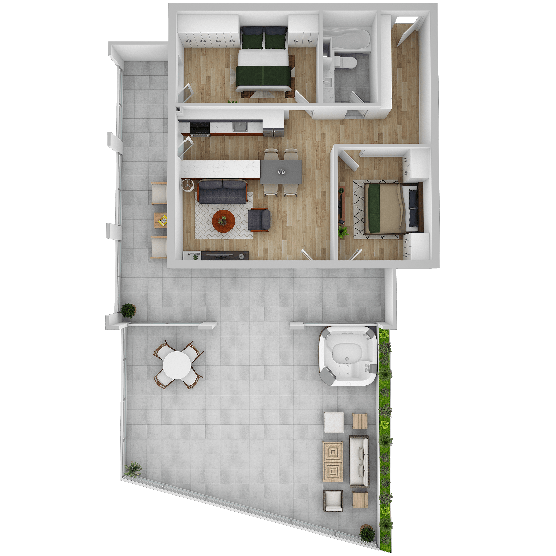 Apartament finisat - 3 camere - Scala Sopor