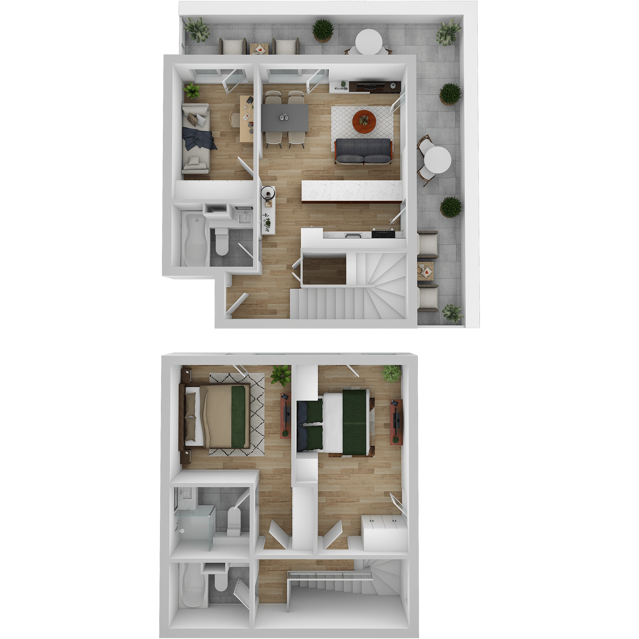 Apartament finisat - 4 camere - Scala Sopor
